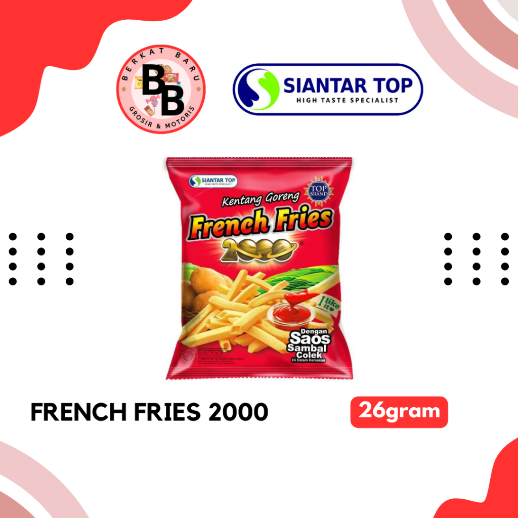 [BB Snack] FRENCH FRIES 2000 SNACK 26GRAM | Shopee Philippines