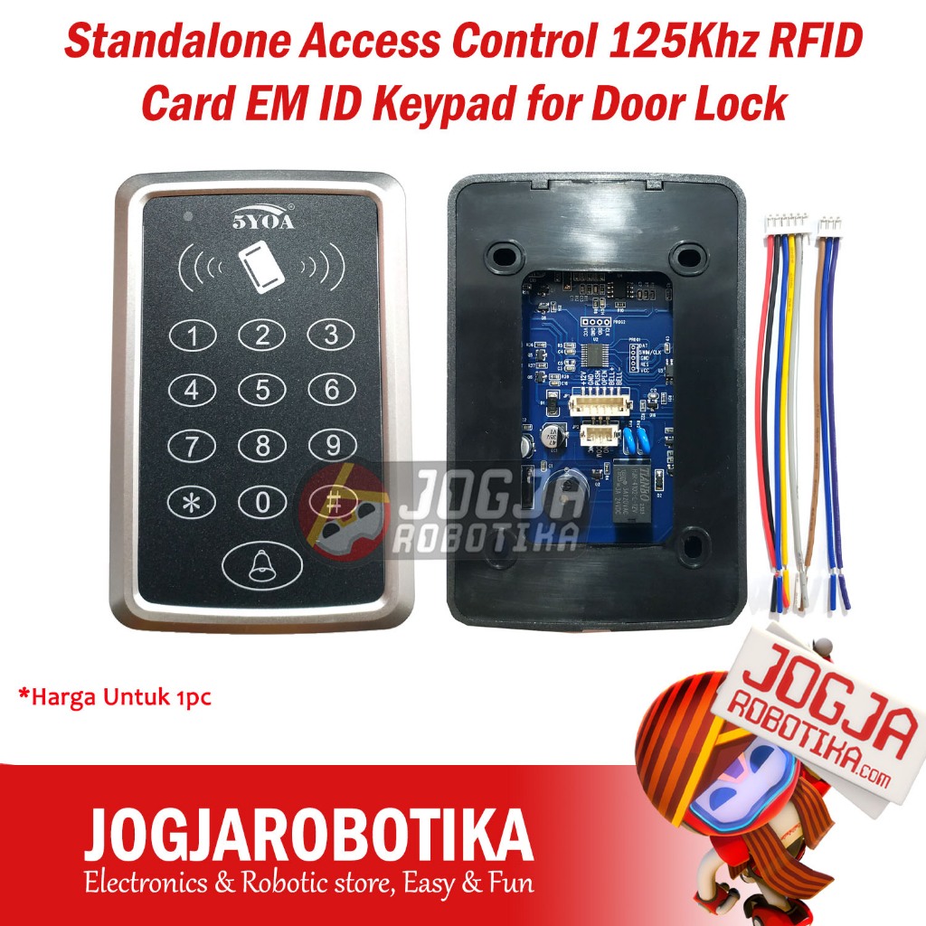 Standalone Access Control 125Khz RFID Card EM ID Keypad for Door Lock ...
