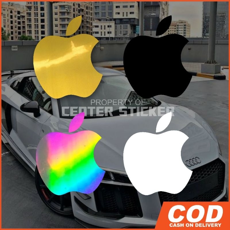Apple Cutting Car Sticker | Shopee Philippines