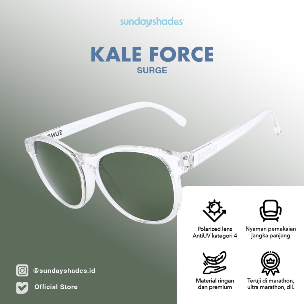 Sunday Shades Sports Running Glasses (Kale Force Surge) | Shopee ...