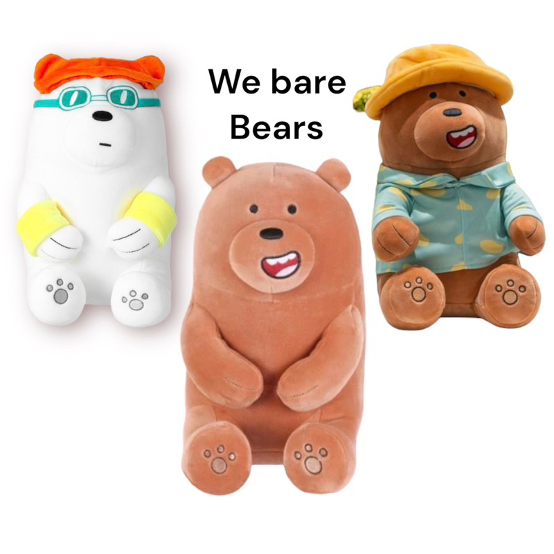 We bare bears 30cm cute MINISO doll | Shopee Philippines