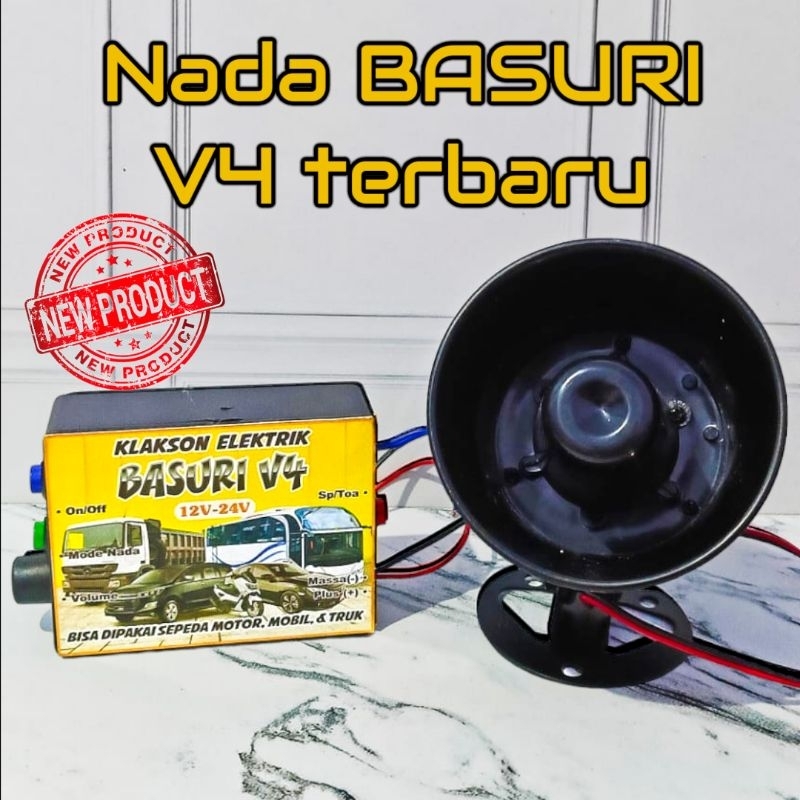 Toa Nada Basuri V4 12-24 V Electric Horn for Motorcycles, Personal Cars ...