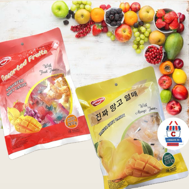 Naraya Soft Candy - Assorted Fruits Soft Candy & Mango Soft Candy ...