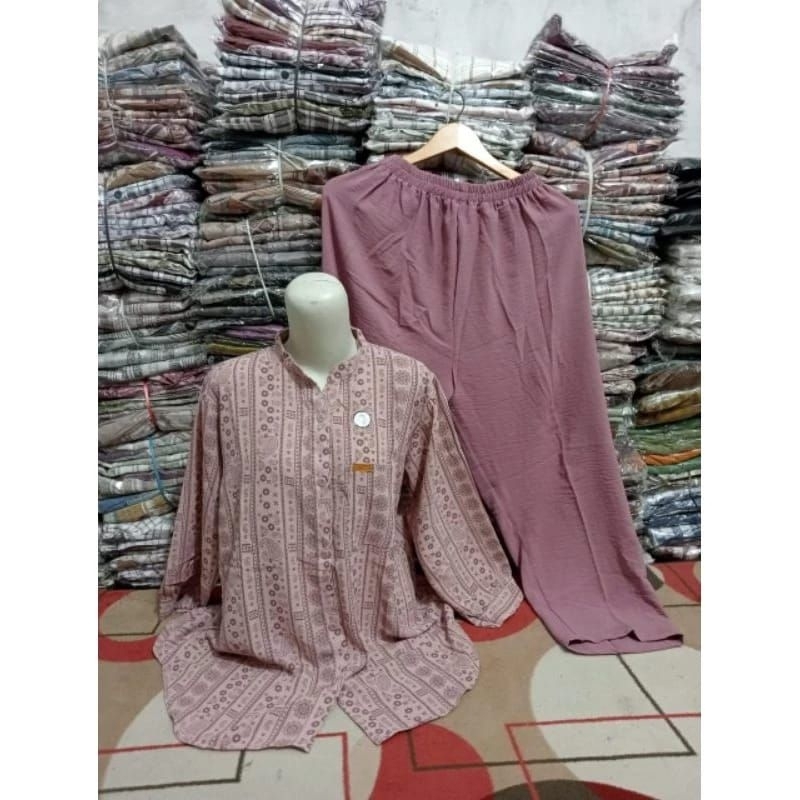 ONE SET ETHNIC BATIK MATERIAL CRINCKLE AIRFLOW/LATEST CURRENT ADULT ...