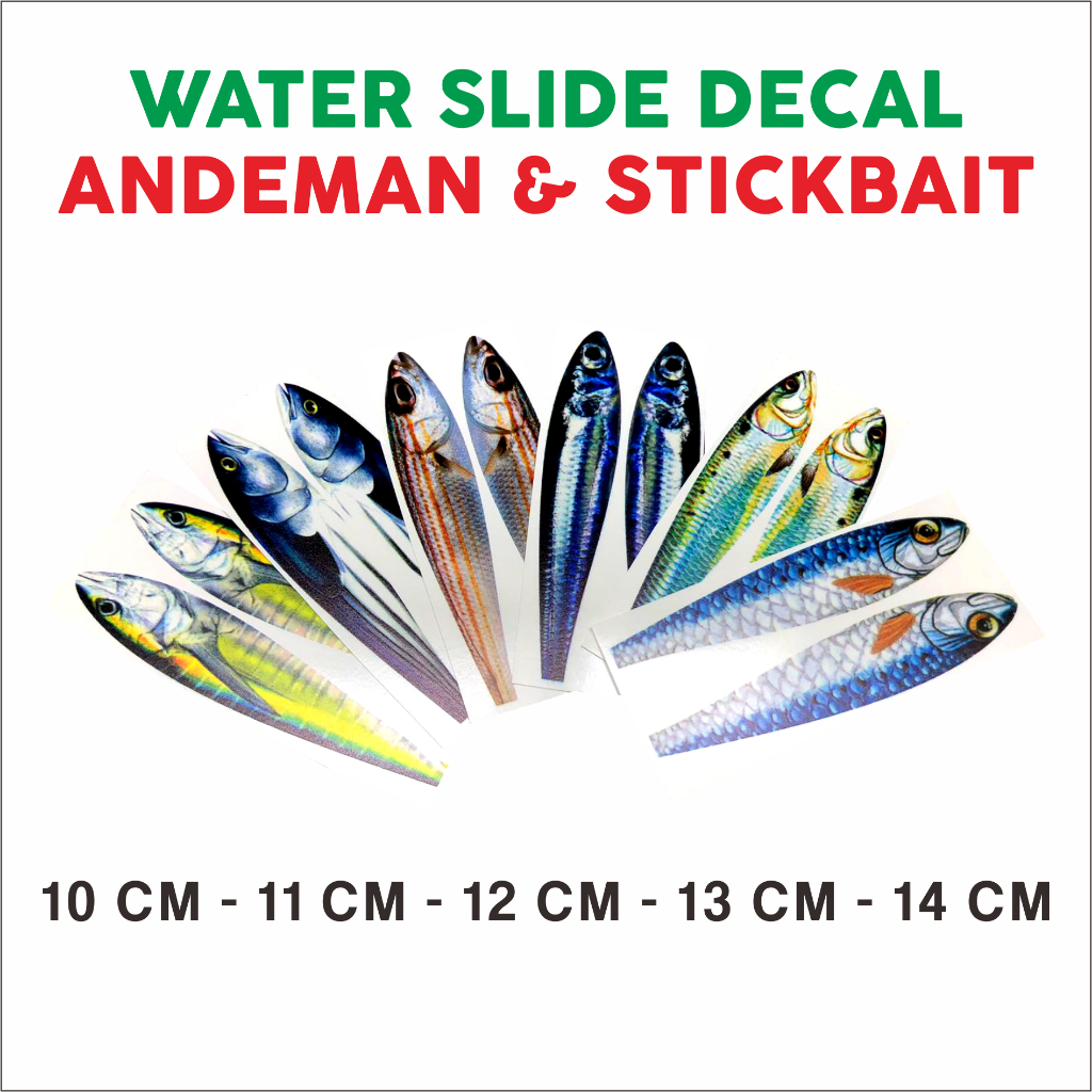 Water slide decal UV bait andeman and stickbait | Shopee Philippines