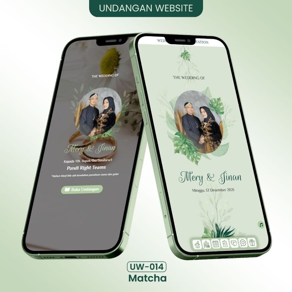 Uw-014 | Website Digital Invitation | Wedding/engagement/circumcision ...