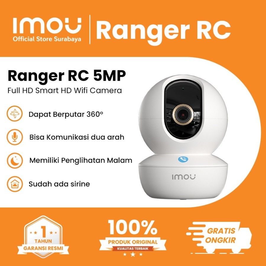 Imou Ranger RC 5MP Full HD Smart HD Wifi Camera | Shopee Philippines
