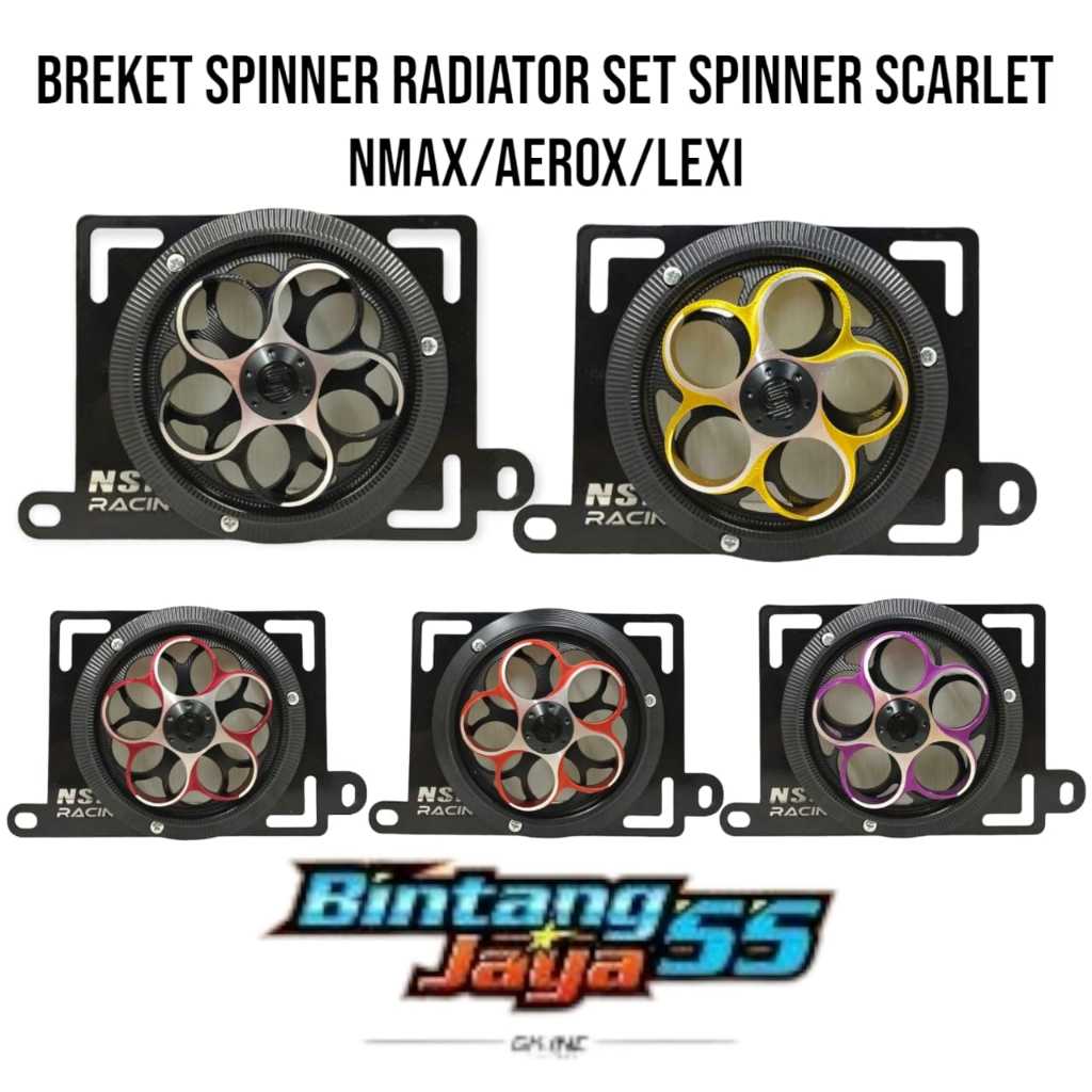 Bracket BRACKET SPINNER RADIATOR NSB SET SPINNER SCARLET RACING FULL ...