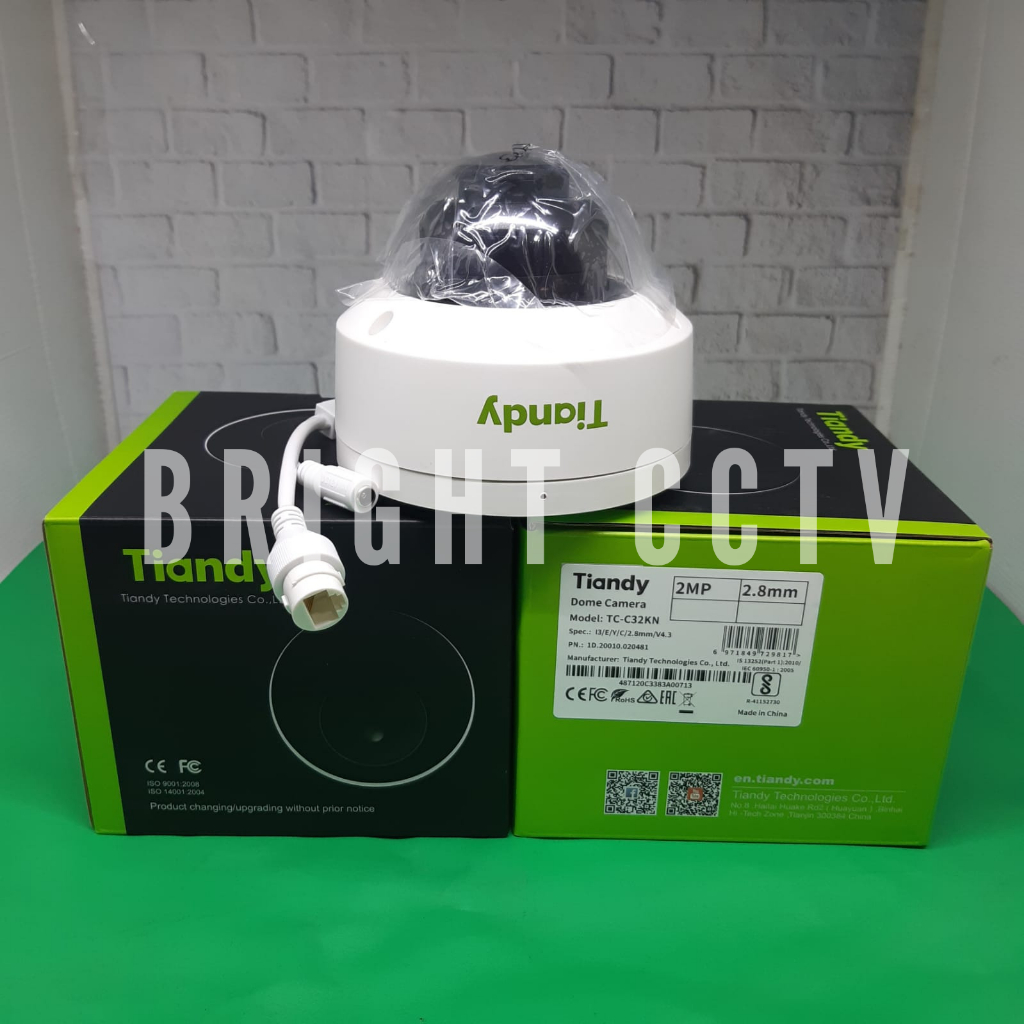 IP Camera CCTV Tiandy TC-C32KN 2MP Audio PoE ONVIF IR Indoor Dome ...