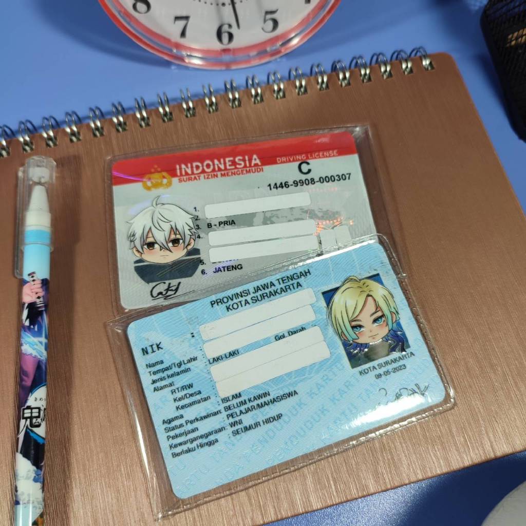 Anti Scratch Protective Cover KTP/SIM Anime Blue Lock - Cover KTP/SIM ...