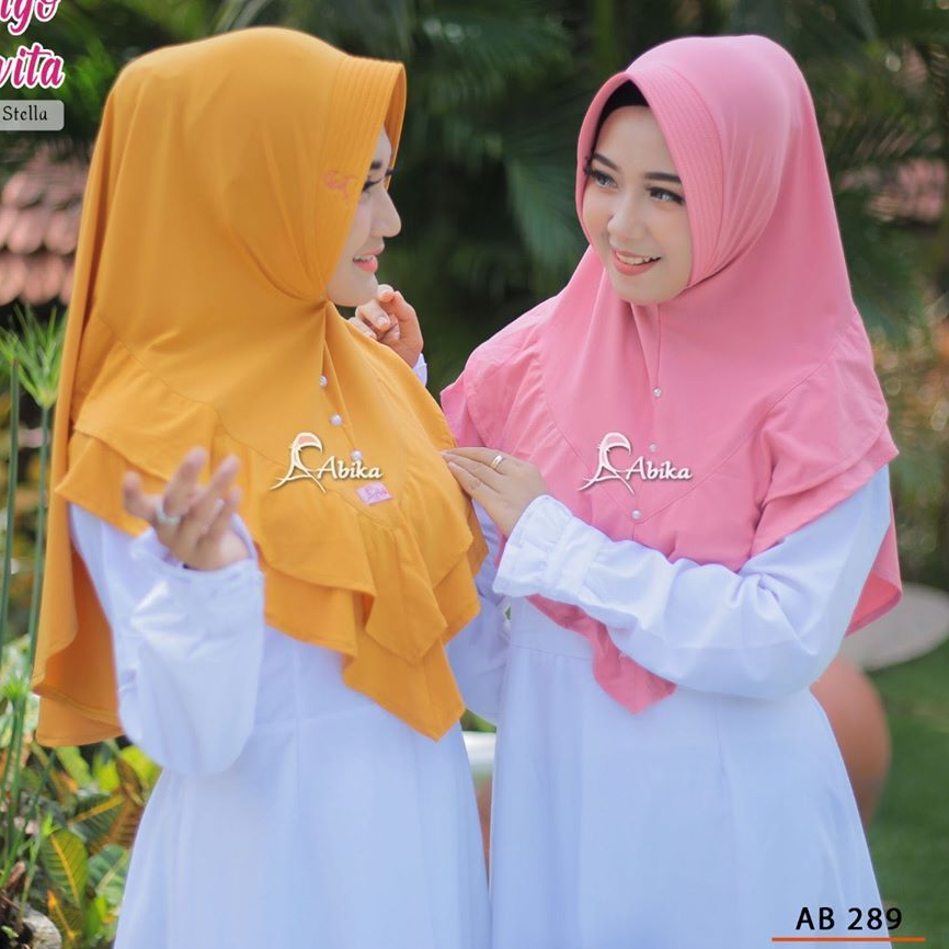 Novita BERGO by Hayra hijab Standard size - stella premium | Shopee ...