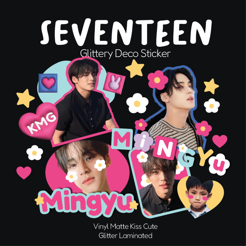 SEVENTEEN GLITTERY DECO STICKER | Shopee Philippines