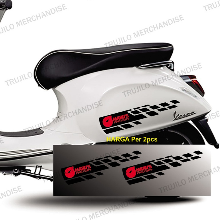 Vespa Primavera Sprint Matic Marus Factory List Logo Stickers | Shopee ...
