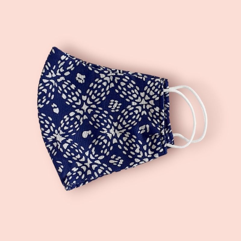 Adult batik motif 3 ply cloth mask. Free mask filter. | Shopee Philippines
