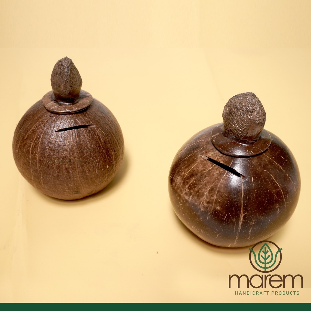 Unique COCONUT SHELL PIG BANK | Coconut SHELL CRAFTS | Shopee Philippines