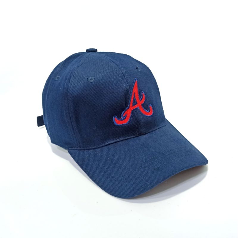 Embroidered Hat Initials A Atlanta Braves MLB Logo Initial Letter ...