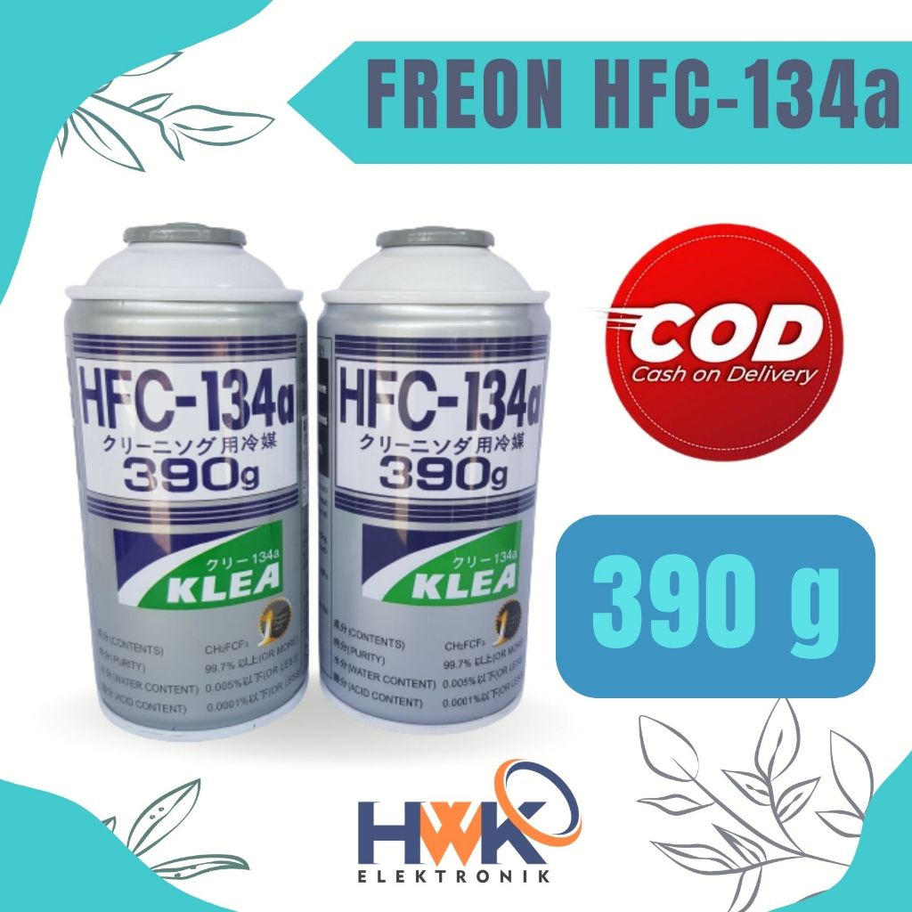 Freon KLEA HFC-134a FREON HFC-134a Contents Of AC Peding R134a R134 Cans HFC-134a 390GRAM ...
