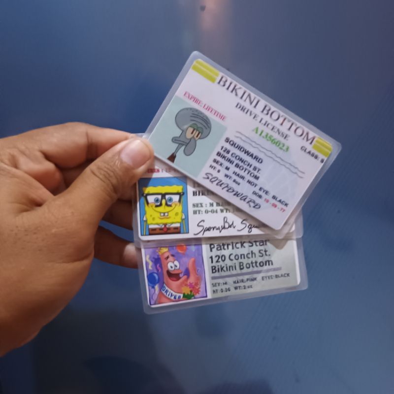 Spongebob driver license bikini bottom | Shopee Philippines