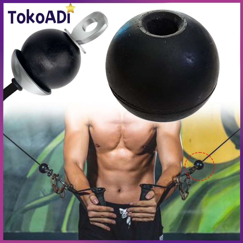 2pcs Shatterproof Fitness Gym Ball Stopper 4cm Gym Cable Ball Stopper ...