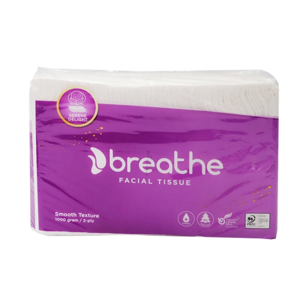 Facial Tissue with Soft Material Breathe Facial Tissue 1000gr | Shopee ...