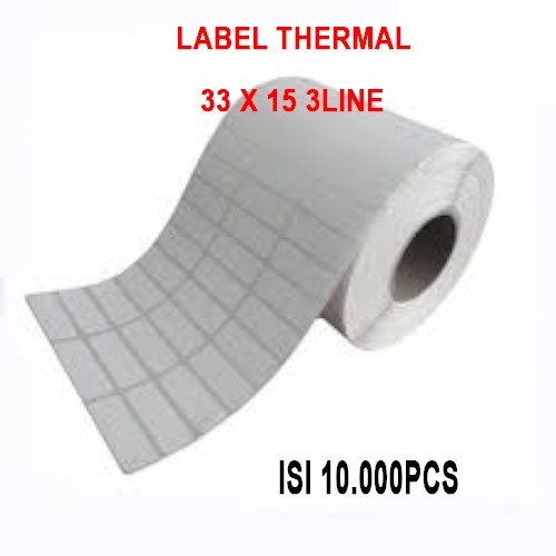 Thermal LABEL 33 X 15 3LINE CONTENTS 10,000 PCS | Shopee Philippines