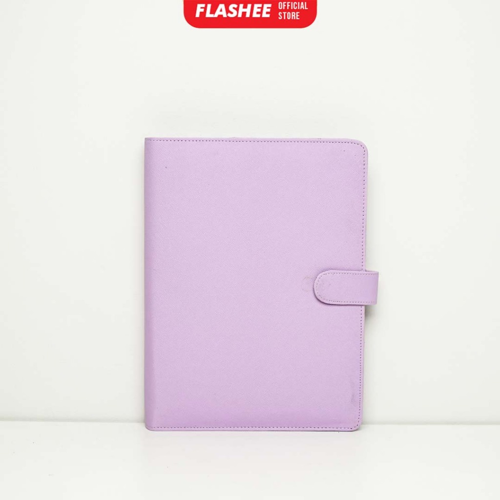 UNGU Flashee Binder Plain Purple Lilac Size A5 Ring 20 Exclusive School ...