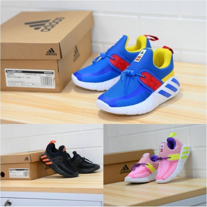 Adidas Rapidazen Lego Blue Black Pink Premium Slip On Shoes For Boys ...