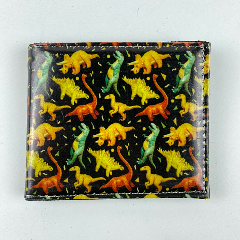 Dino Character Children's Wallet Children's Wallet Folding Children's ...