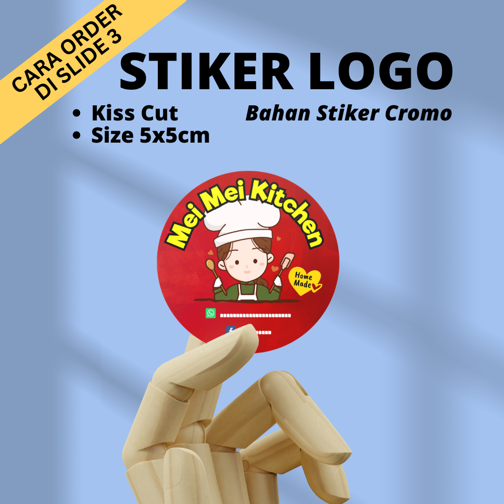 Olshop CROMO LOGO STICKER uk.5x5cm ( Kiss cut round) | Sun PRINTING ...