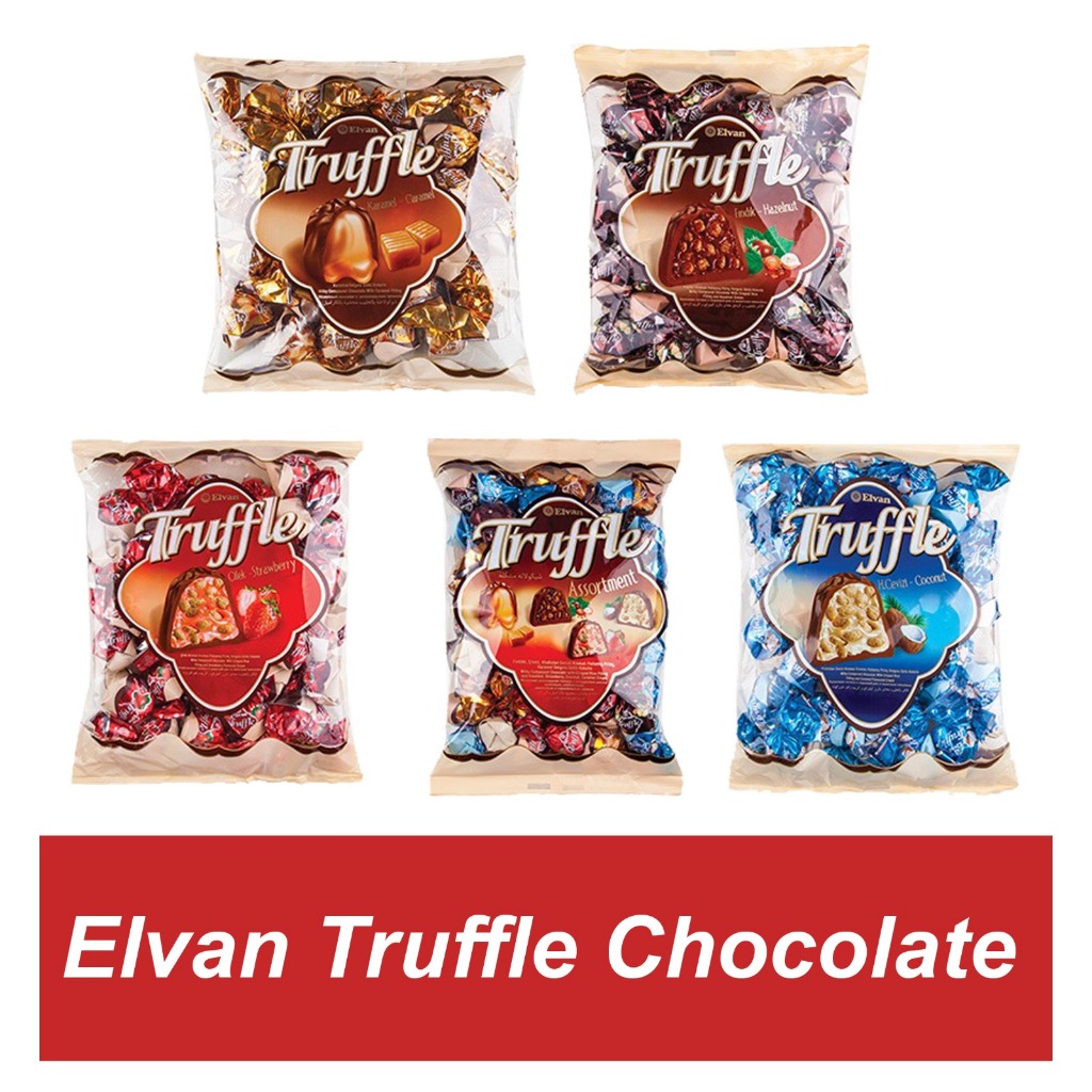 Elvan CHOCOLATE (TRUFFLE LARGE SIZE 400 GR) Exp January 2026 HALAL ...