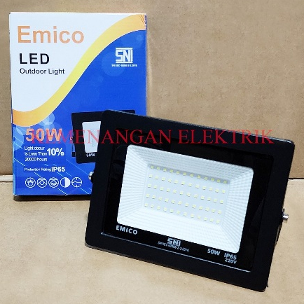 EMICO LED SPOTLIGHT 50W LED FLOOD LIGHT 50 WATT LED OUTDOOR SHOOT 50WATT | Shopee Philippines