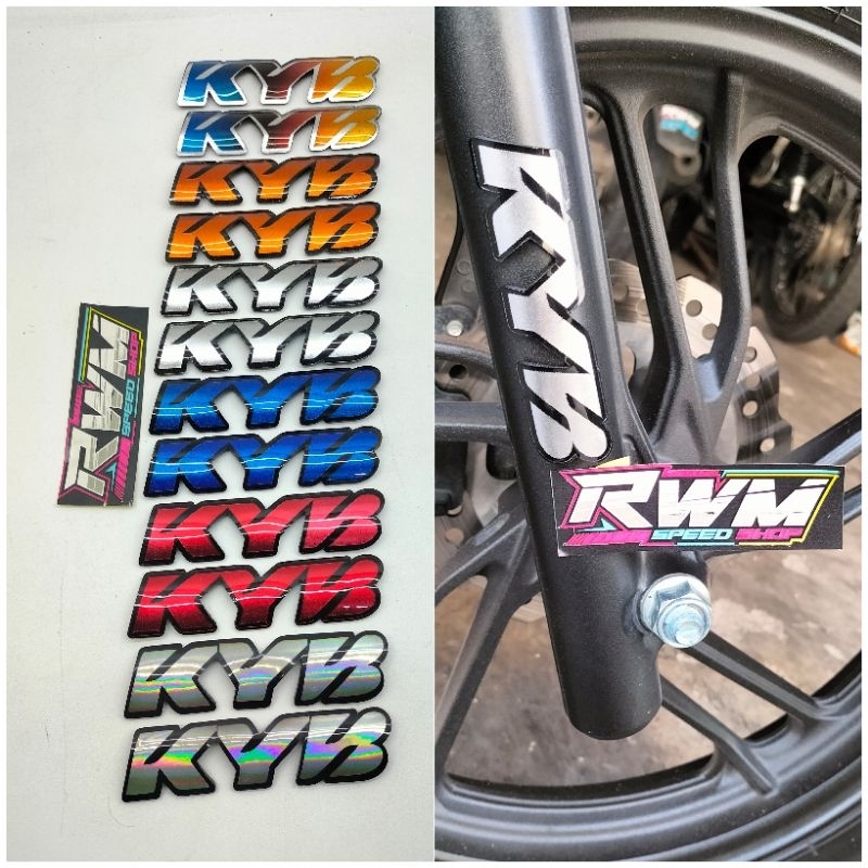 Botem Skok Sekok Emblem Shock KYB Emblem Embossed 2 Pieces A Pair Right ...