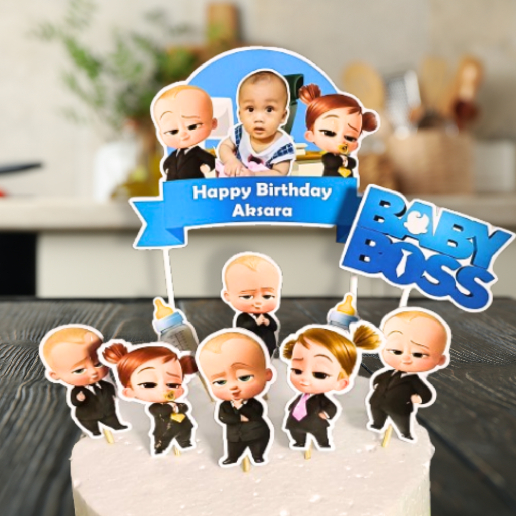 Custom Photo Boss Baby Topper for Children's Character Birthday ...