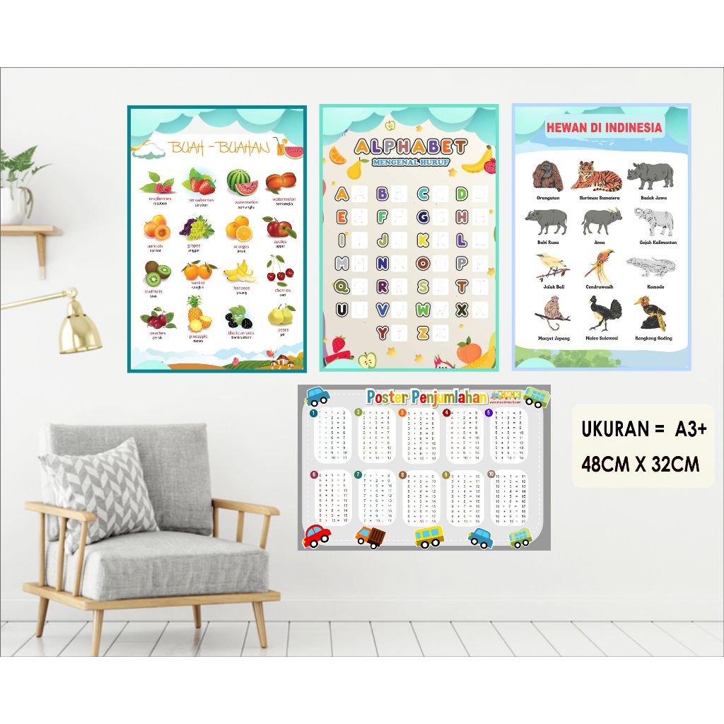 A3+ Educational POSTER | Shopee Philippines