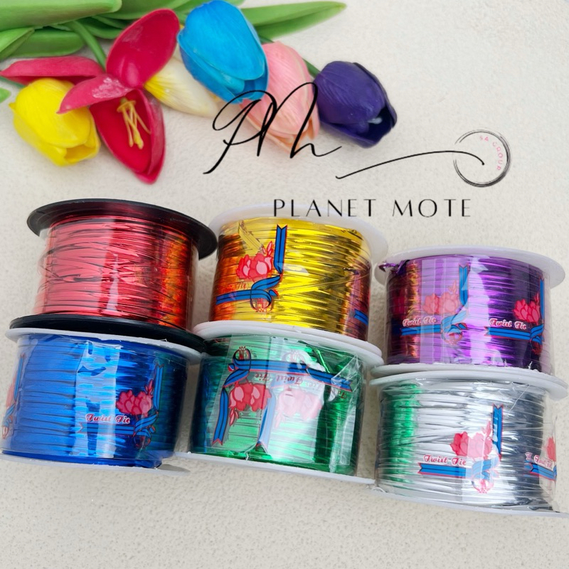 Souvenir wire ribbon | 100 yards Flower Twisted Ribbon (1 Roll ...