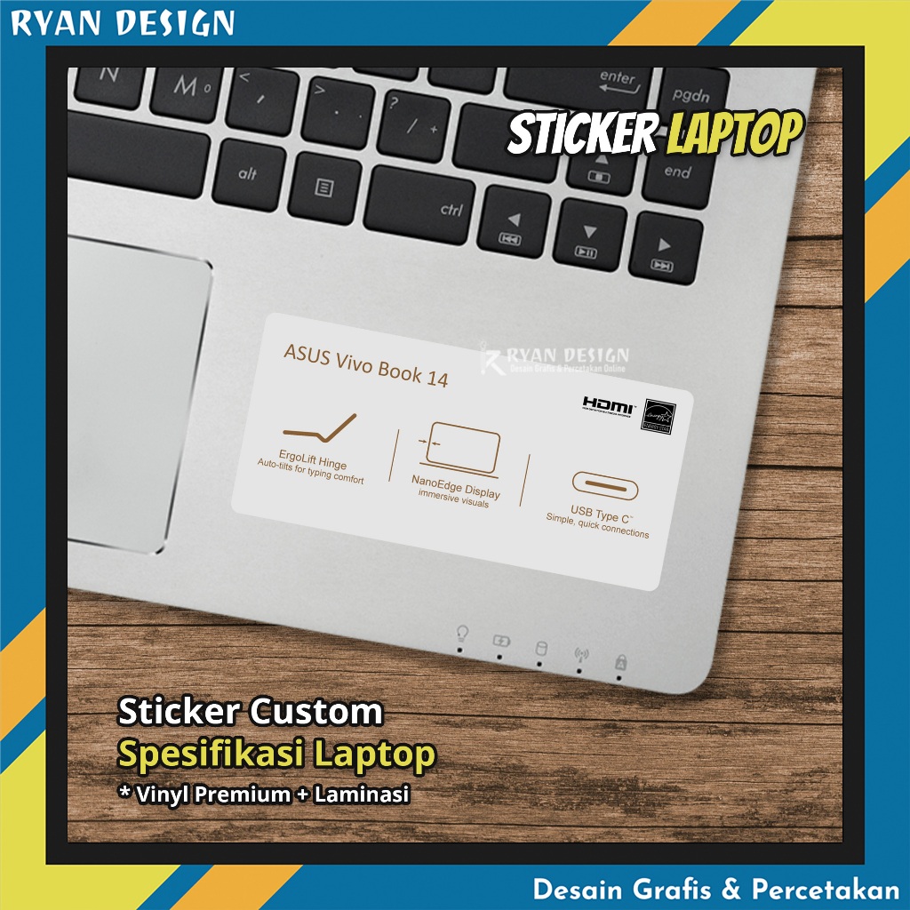 Laptop Logo Sticker Laptop Feature Specifications Sticker Nvidia RTX ...