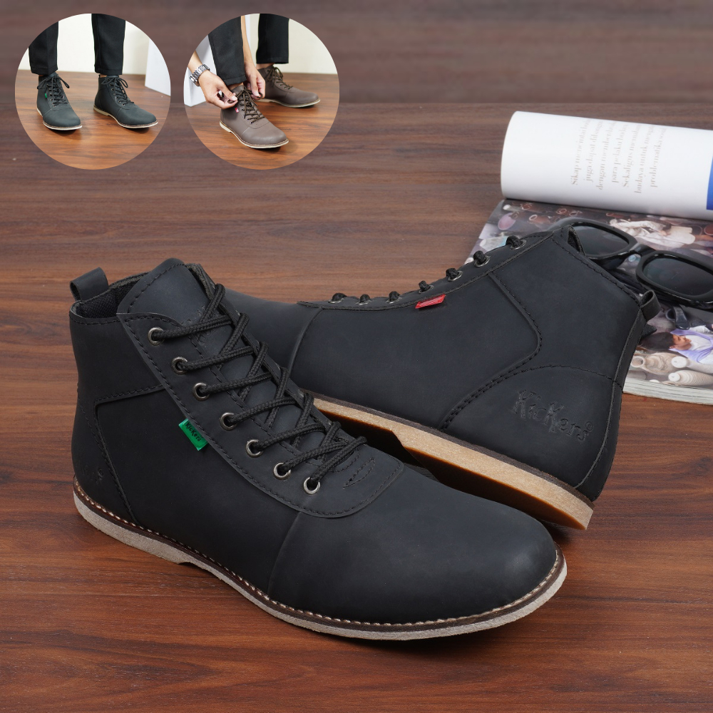 Men's Boots Kickers Bandit Men's Casual Office Formal Original - School ...