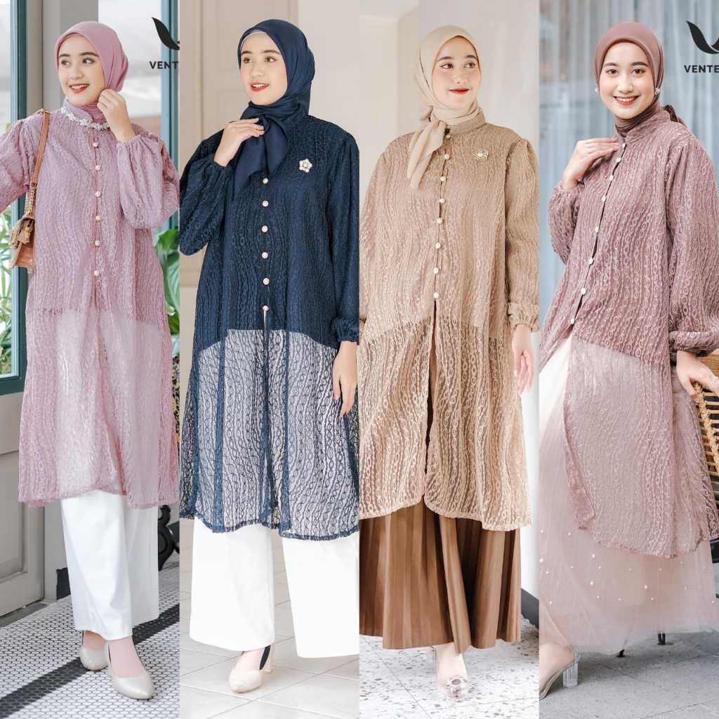 Vente Daily Cyra Tunik Jumbo Lace Lace Tille With Tille Premium Motif ...