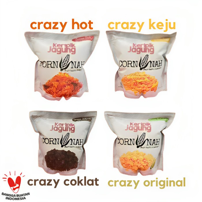 CornKeripik with Various Flavors, Corn Nah, a Typical Sulawesi Souvenir ...