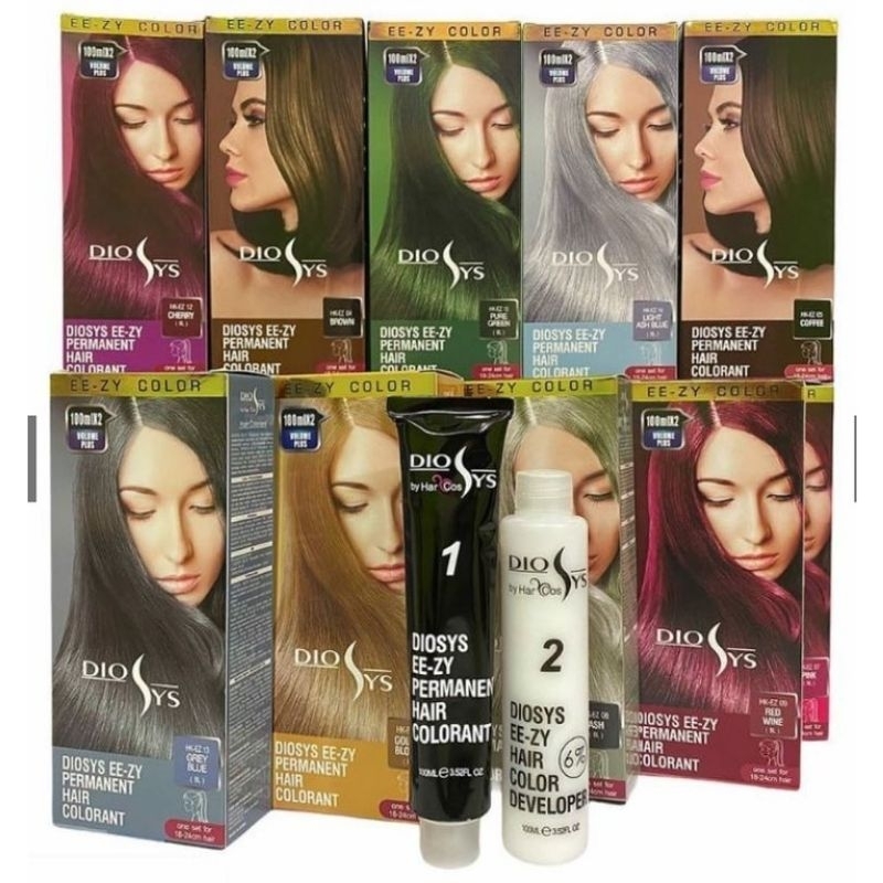 Diosys Permanent Hair Color 100ml Hair Dye | Shopee Philippines