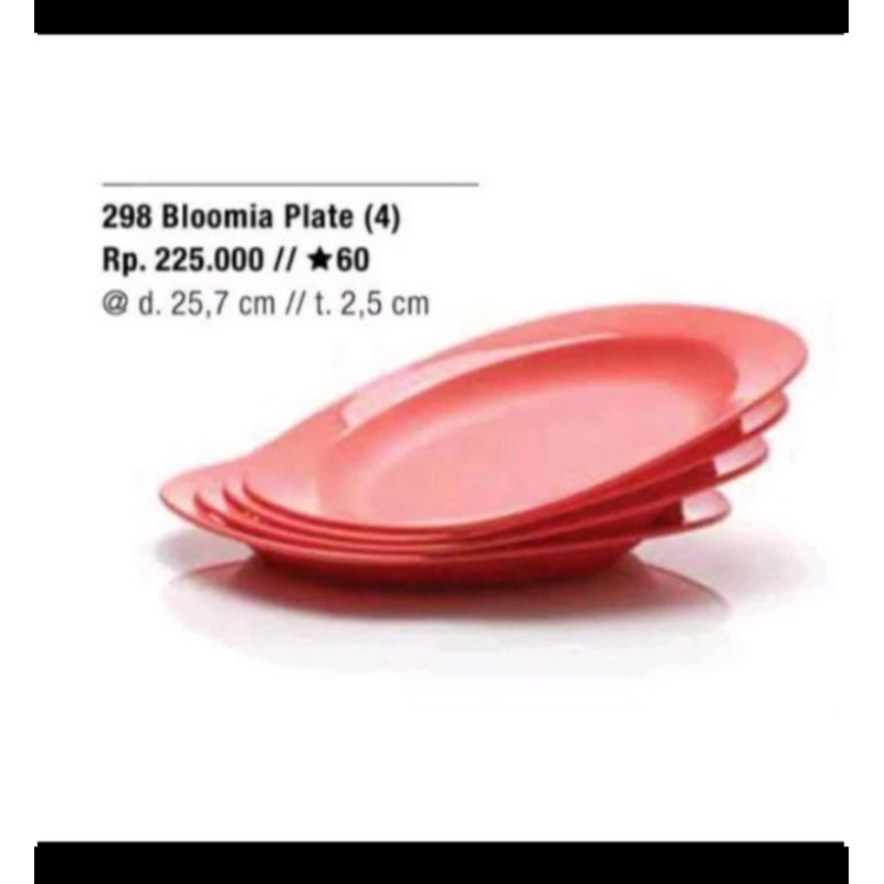 Tupperware bloomia plate / blossom plate / tupperware plate set ...