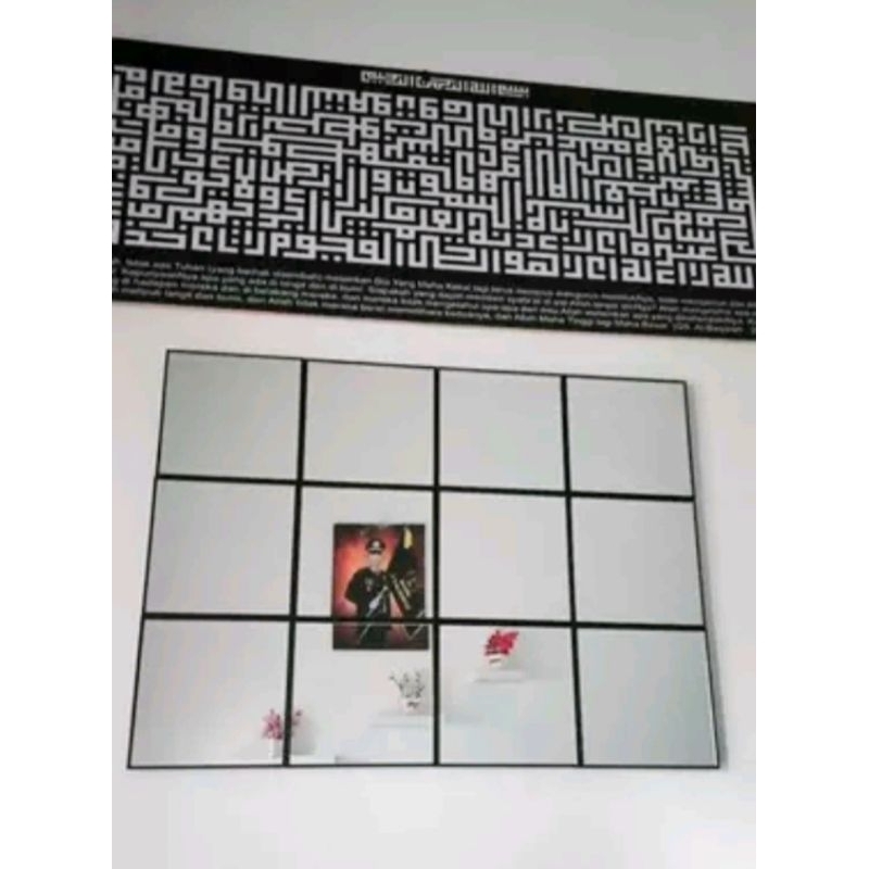 Aesthetic mirror, minimalist square frame 21×21 cm | Shopee Philippines