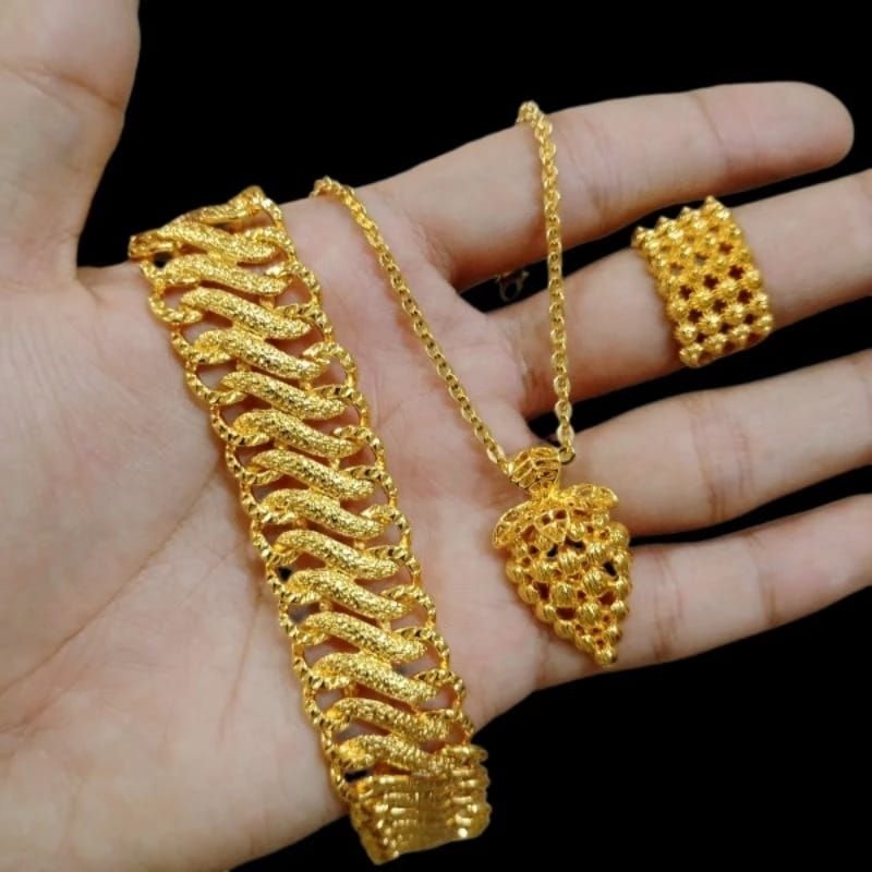 24 K GUFFY 01 LUXURY JEWELRY SET | Shopee Philippines