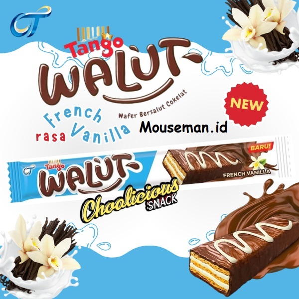 Tango Walut French Vanilla Chocolate Wafer Coated With Chocolate 15gr