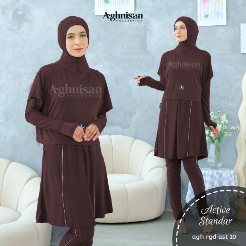 Aghnisan Active Muslimah Swimsuit Standard AST Grade B Hijab Bolero ...