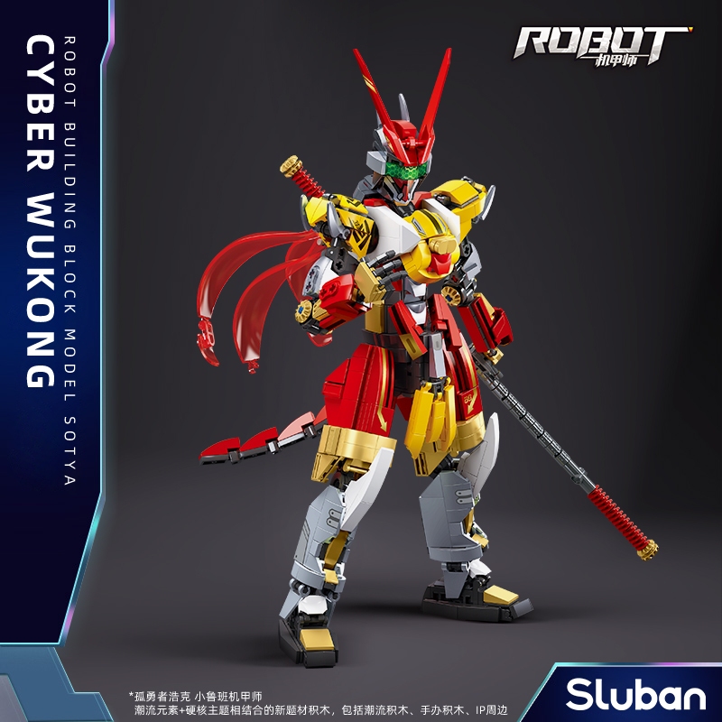 Brick Sluban Robot Mecha Cyber Goku Wukong Toy M38-B1180 | Shopee ...