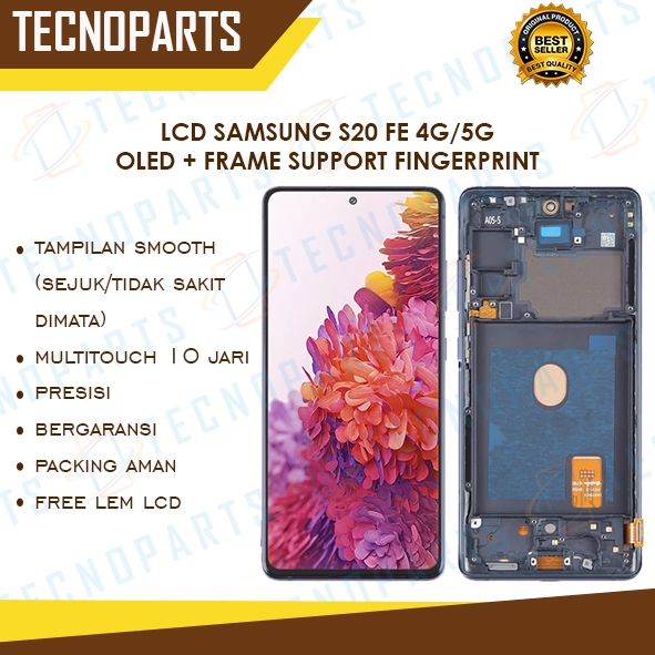 Wholesale LCD SAMSUNG S20 FE 4G/5G OLED + FRAME SUPPORT FINGERPRINT ...