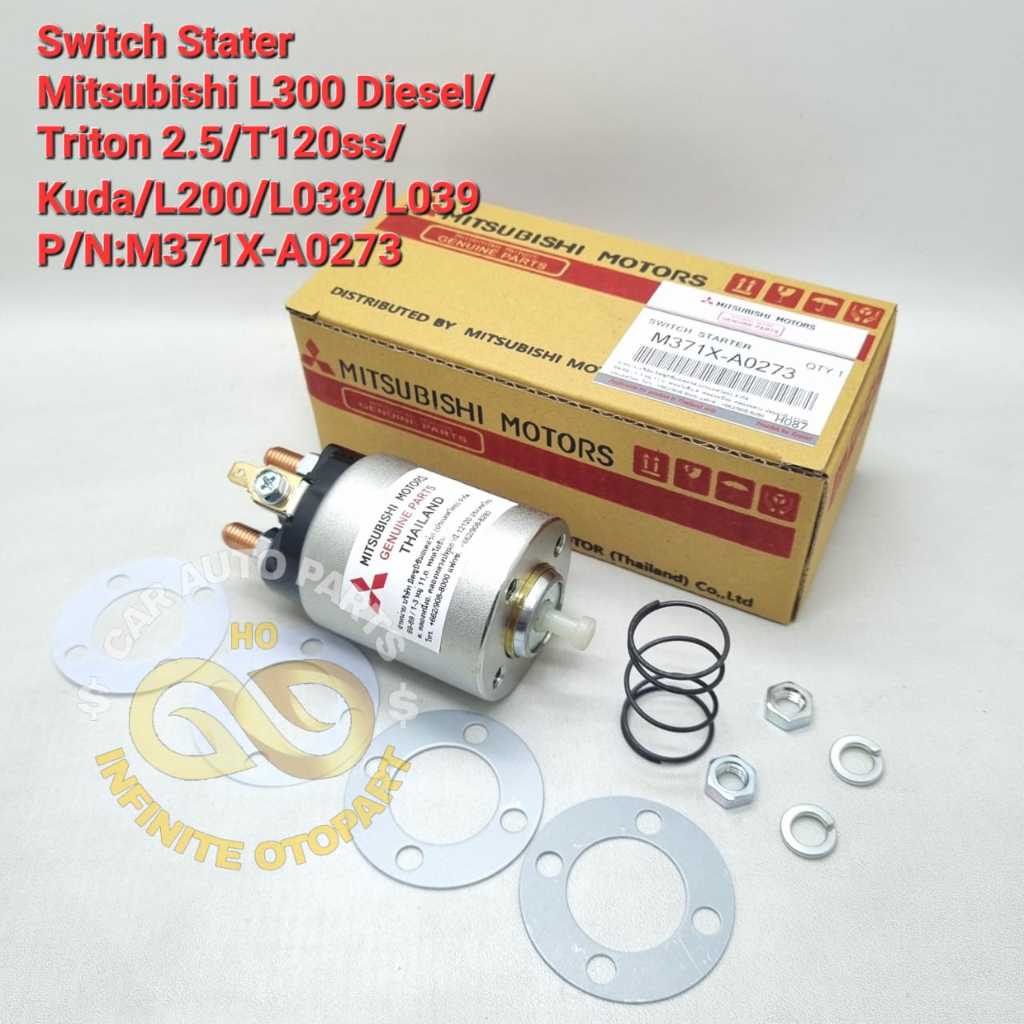 Selonoid STARTER STATER SWITCH L300 KUDA DIESEL T120SS TRITON 2.5 L200 ...