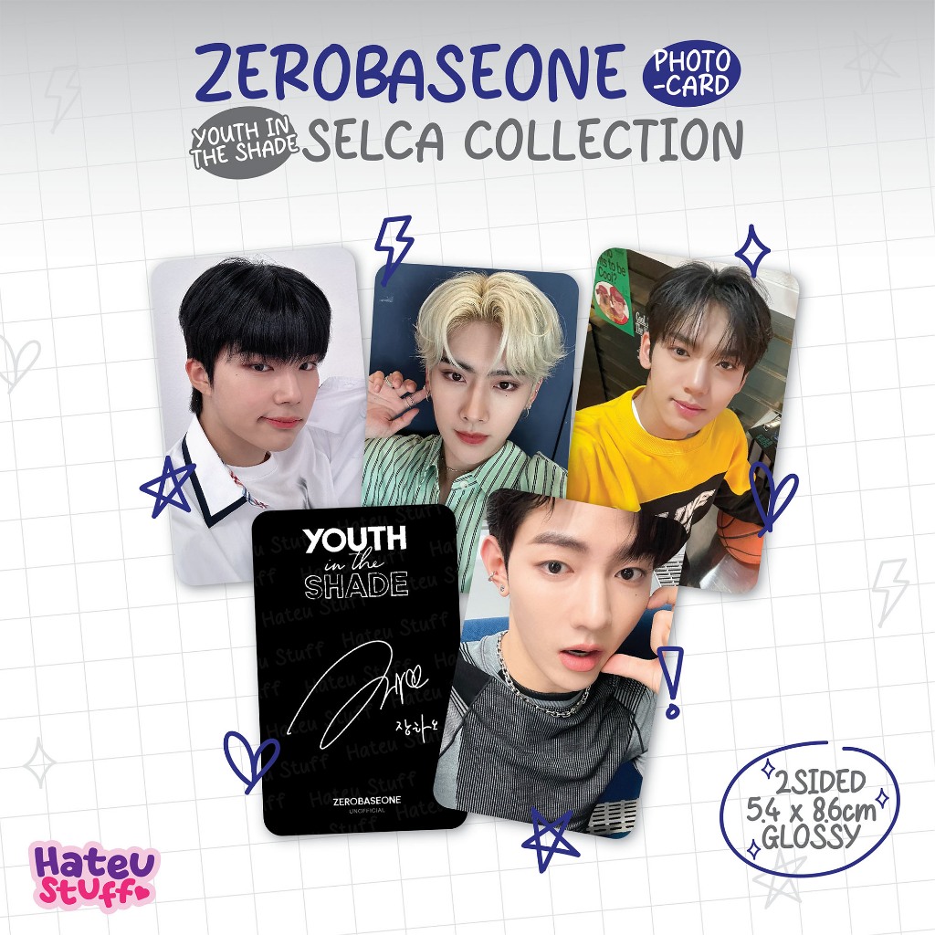 Zerobaseone ZB1 Unofficial Photocard Youth in the Shade Selca Collection (1/2) | Shopee Philippines