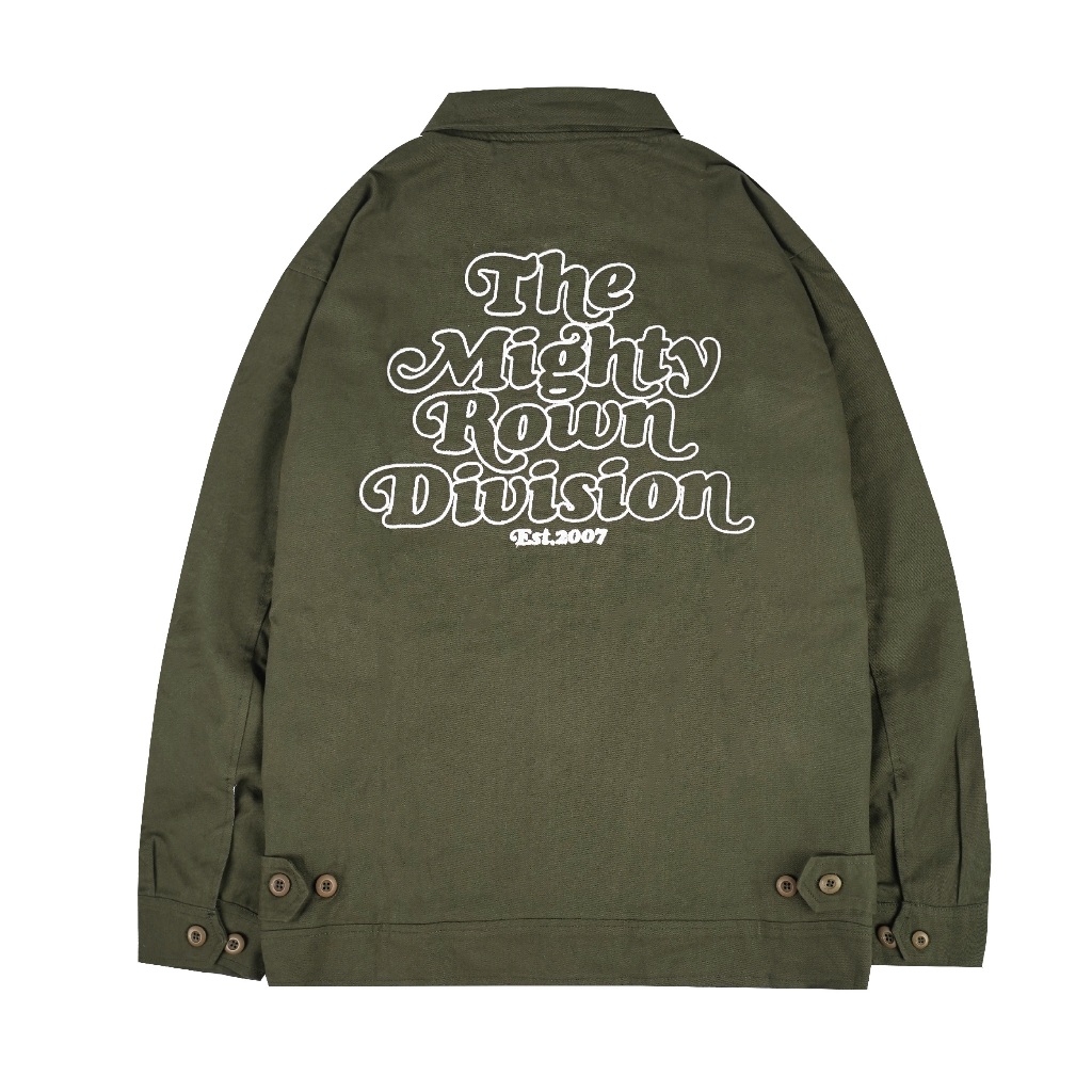 Rown Division Official Deck Jacket - Rowndvsn Centauri Green Canvas ...